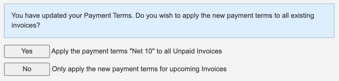 Invoice Payment Terms – Event Rental Systems