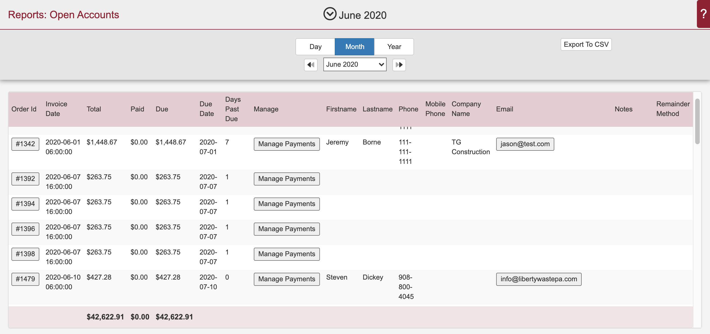 Invoice Payment Terms – Event Rental Systems